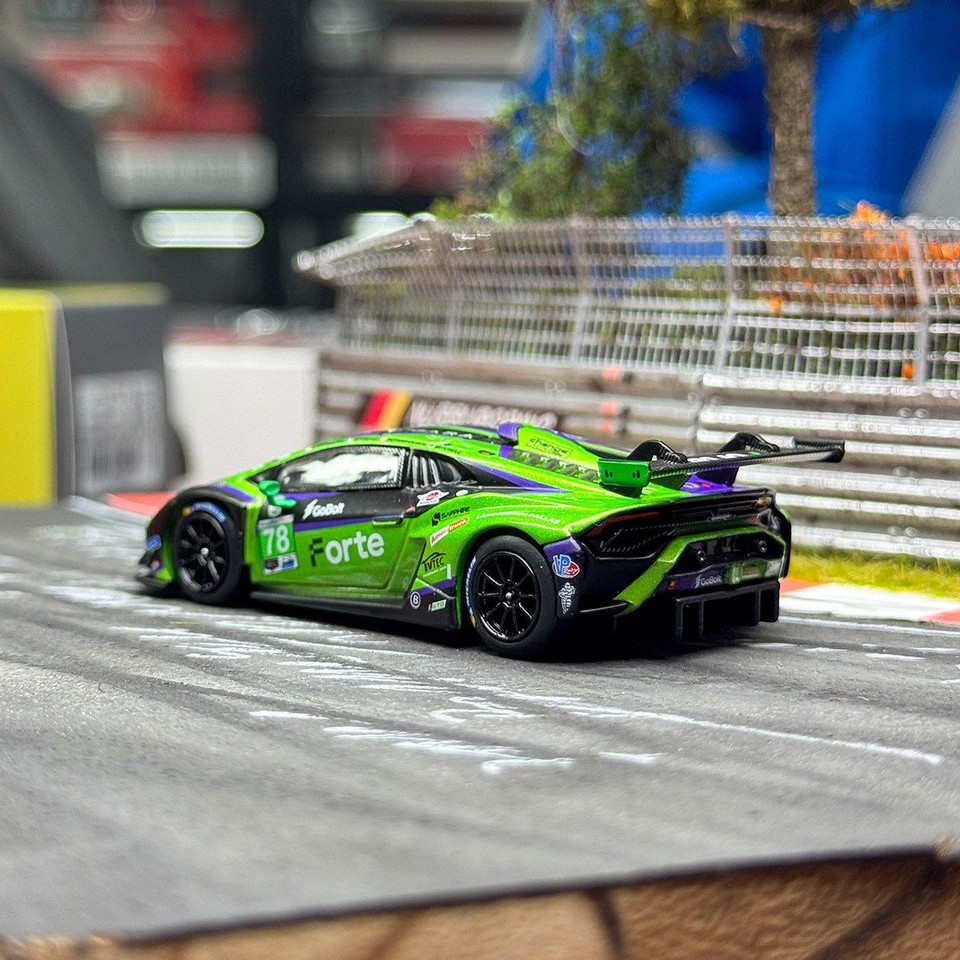 Mini GT 1062 Lamborghini Huracan GT3 EVO2 #78 Forte Racing 2024 IMSA ...