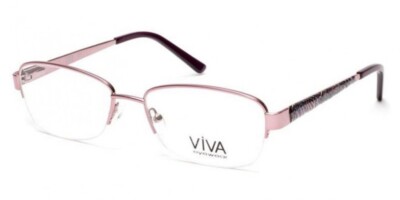 VIVA Eyewear VV4512 072 Purple Eyeglasses Butterfly Half-Rim Frame 54 ...