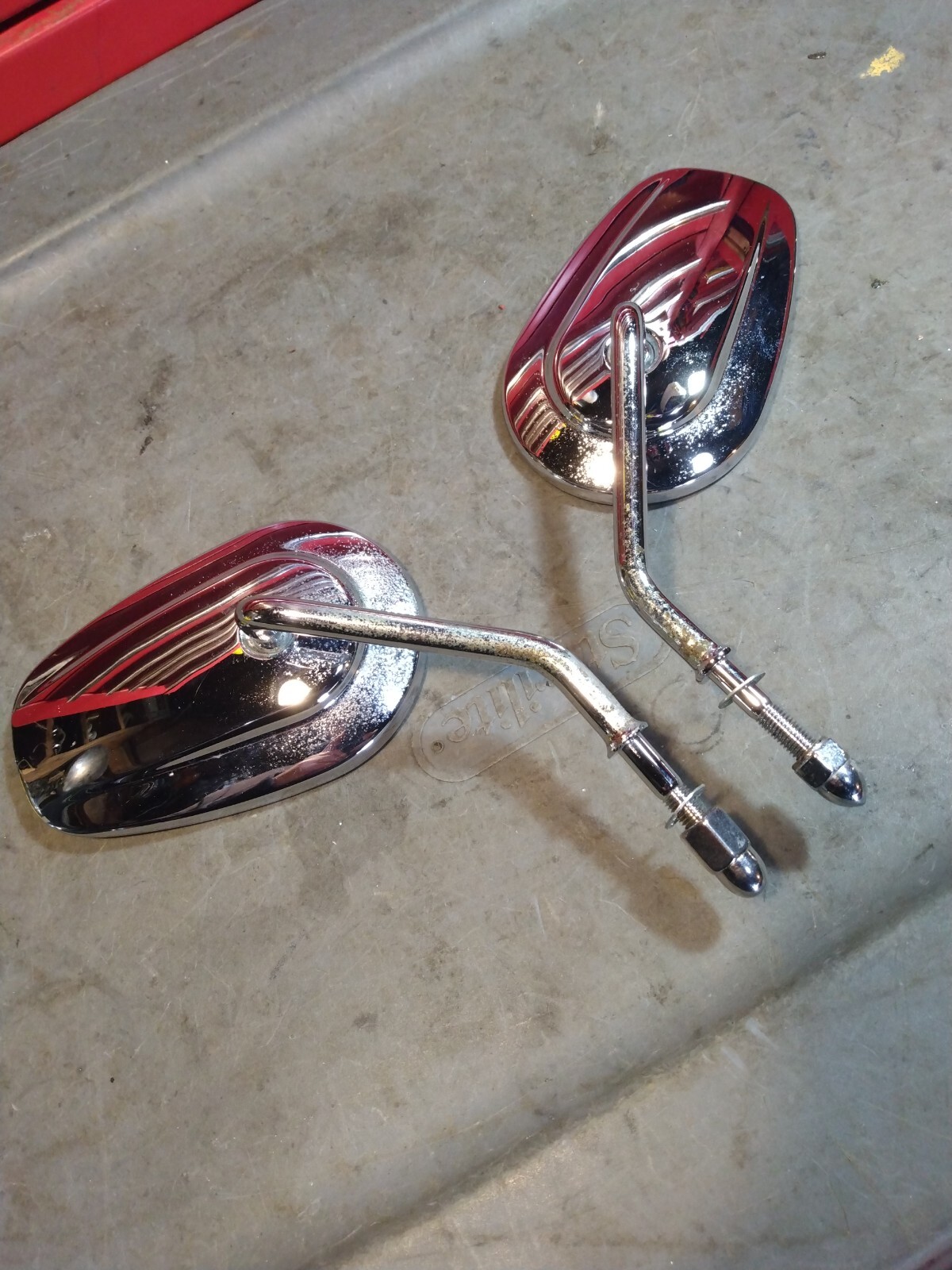 Harley-Davidson mirrors original used pitted chrome OEM used approx 4 ...