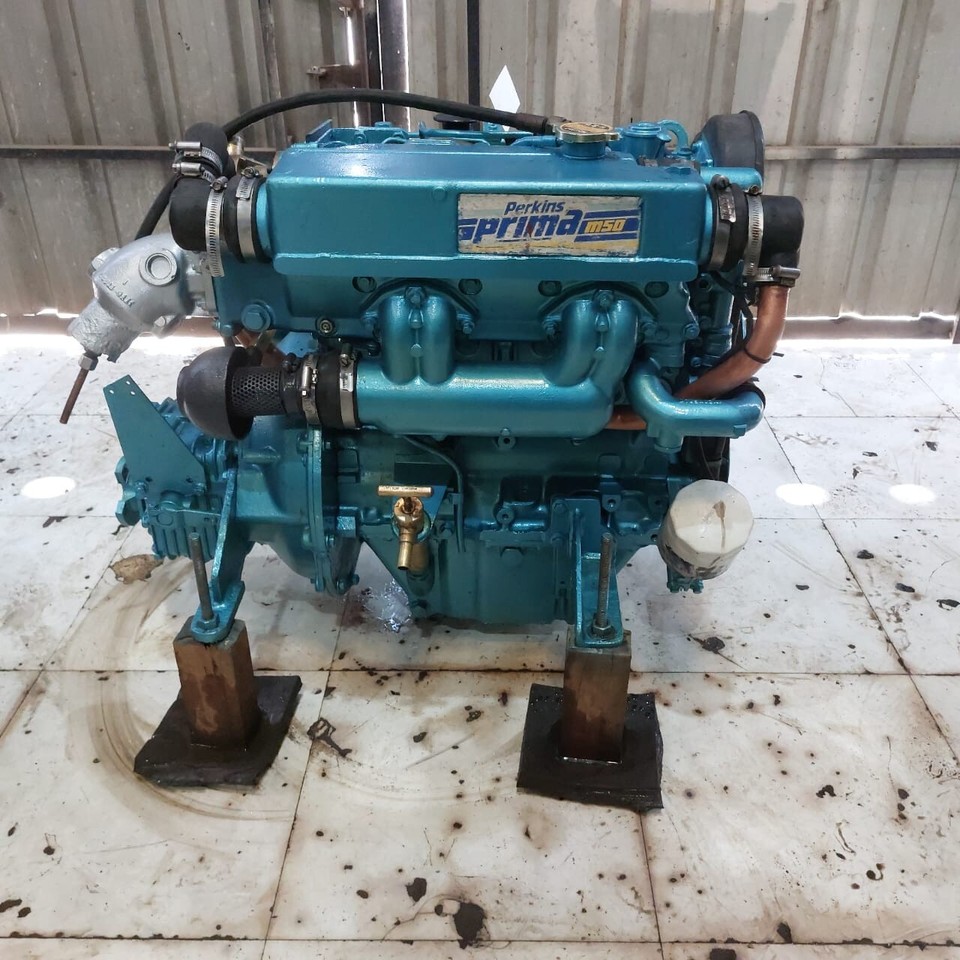 Used Perkins Prima M 50 inboard diesel marine good working ship by sea ...