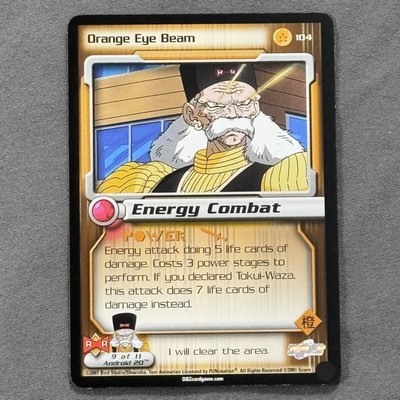 Orange Eye Beam #104 Unlimited Rare Dragon Ball Z Card Game | eBay
