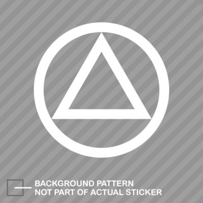 AA Alcoholics Anonymous Symbol Sticker Decal Vinyl | eBay