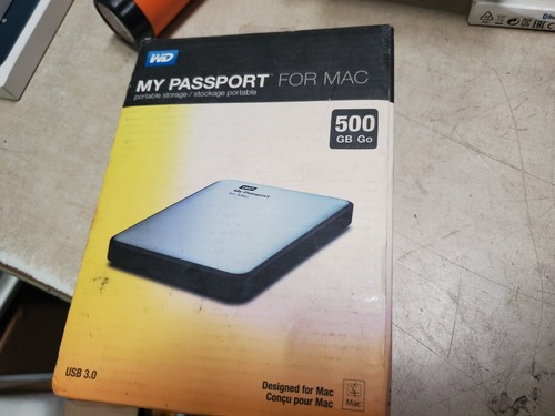 WD My Passport for Mac External Hard Drive 500GB - Silver ...