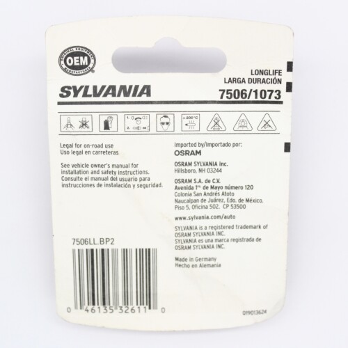 Sylvania 12V Bulb Part Number 7506/1073 | eBay