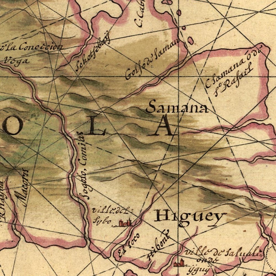 Map Hispaniola (Haiti & Dominican Republic) & Puerto Rico by ...