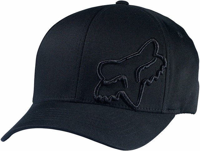 Fox Racing Motosports Motocross Flex 45 Black Flexfit Baseball Cap Hat ...