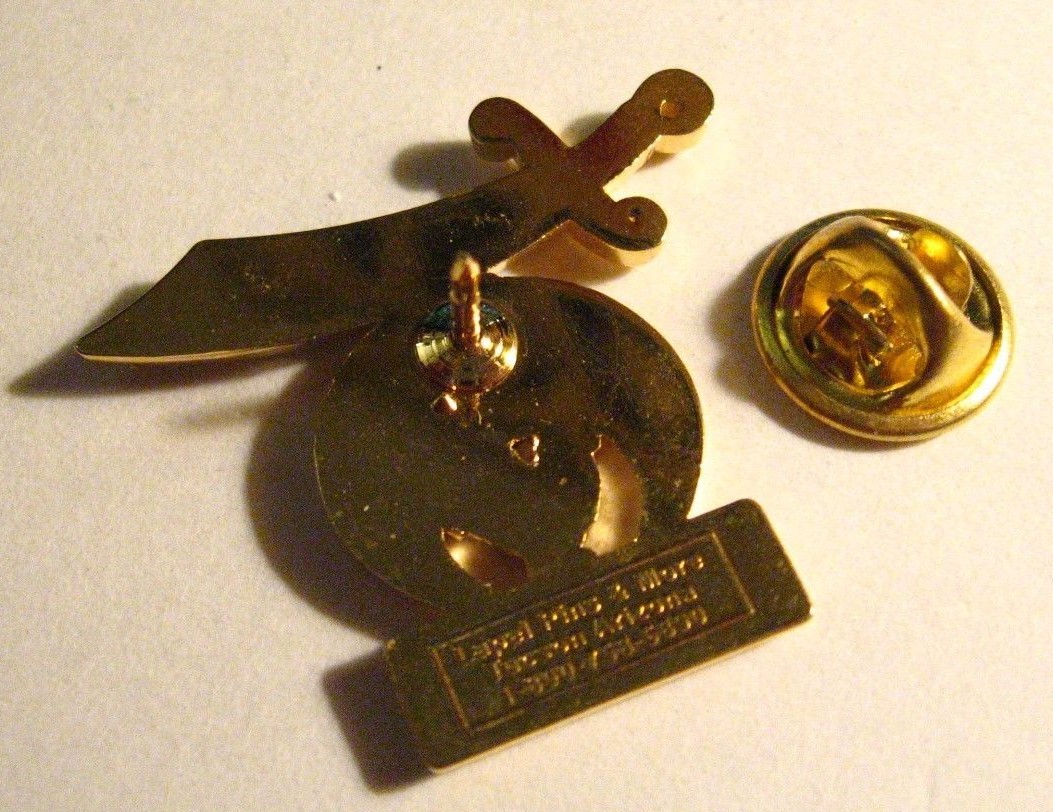 Sabbar Shrine Center Lapel Pin - 2004 Tucson Arizona Shriners Sword ...