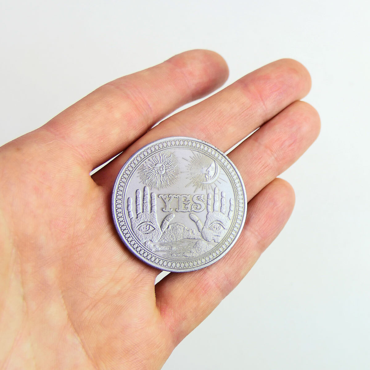 OUIJA COIN Decision Token Occult Eye of Providence Magic 8 ball yes and ...