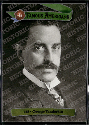 2021 Historic Autograph's Famous Americans Green George Vanderbilt #142 ...