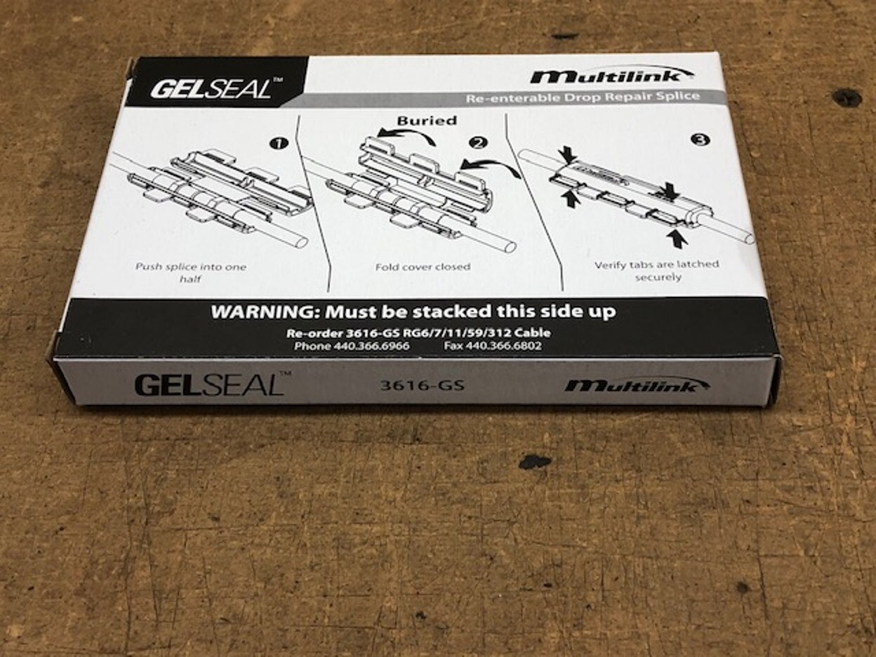 Multilink 3616-GS Gelseal Re-enterable Drop Repair Splice RG6/7/11/59 ...