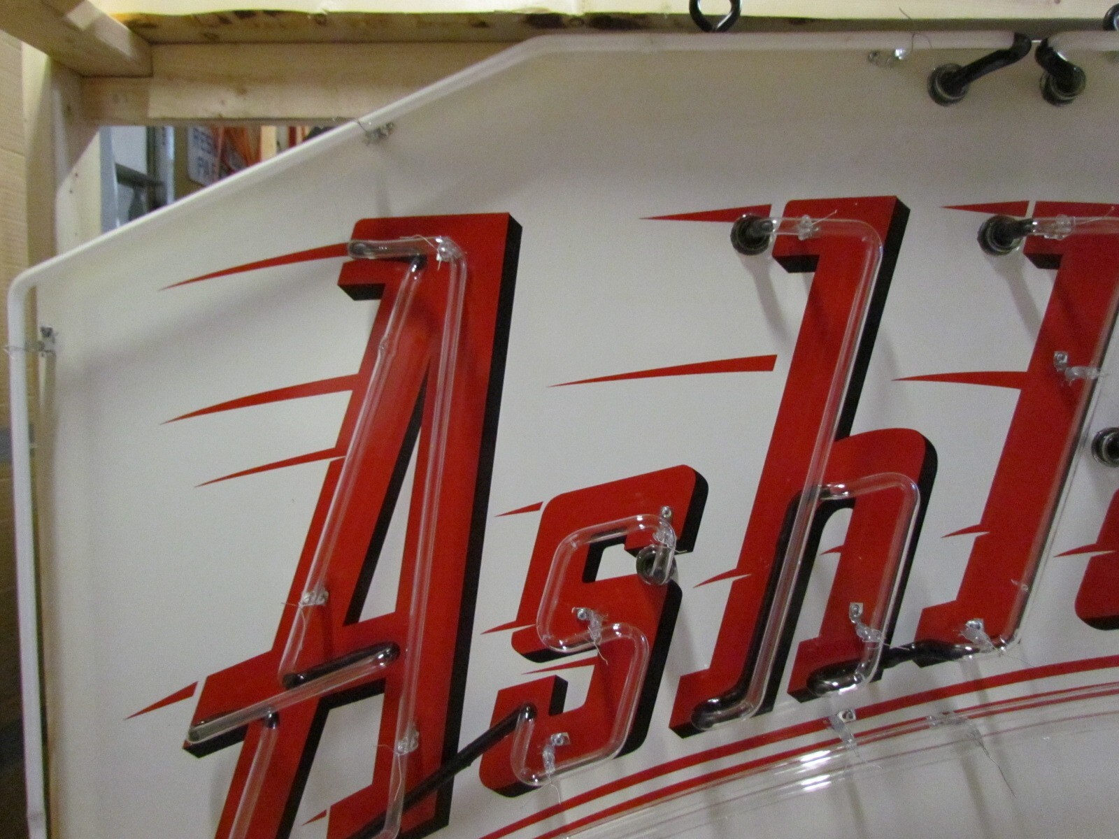 Original Ashland Products Porcelain Neon Sign 70 IN W x 46 IN H | eBay
