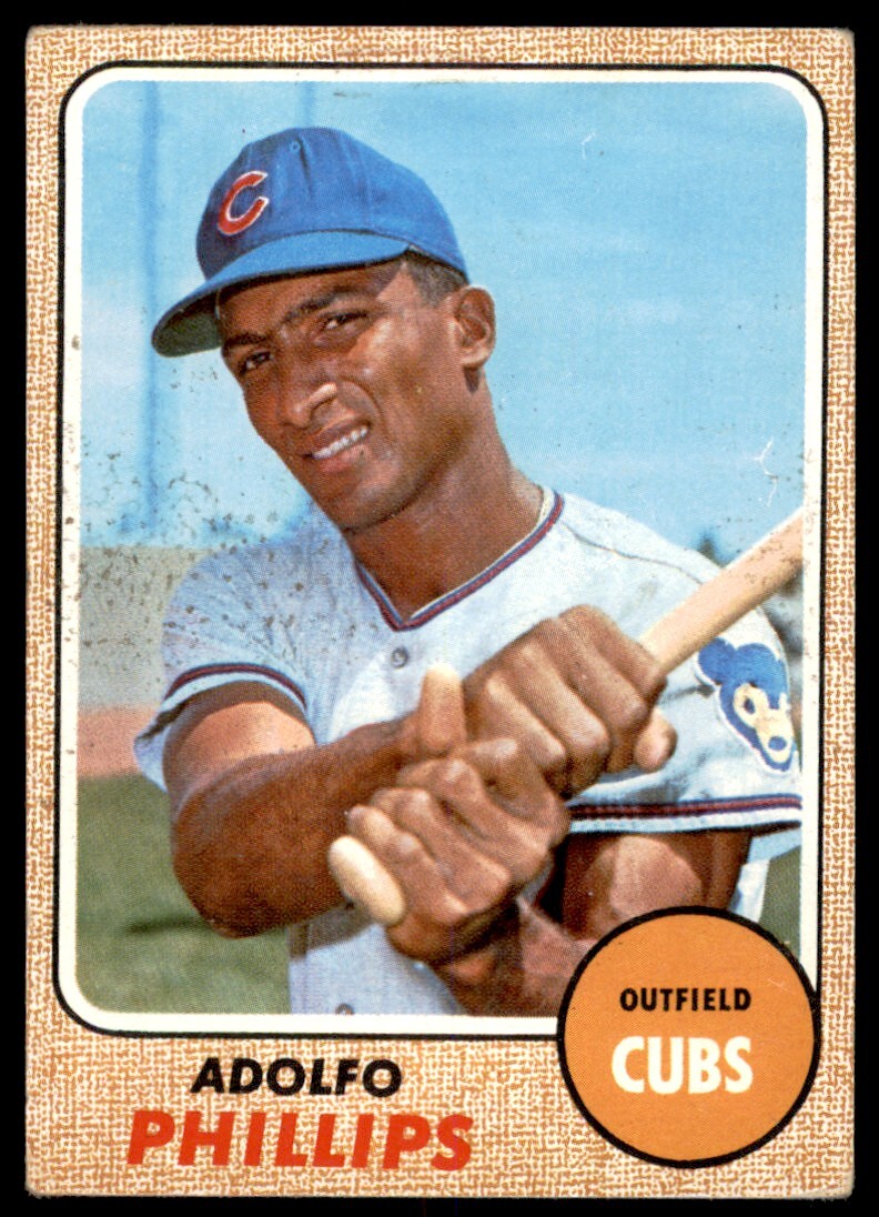 1968 TOPPS ADOLFO PHILLIPS CHICAGO CUBS #202 | eBay