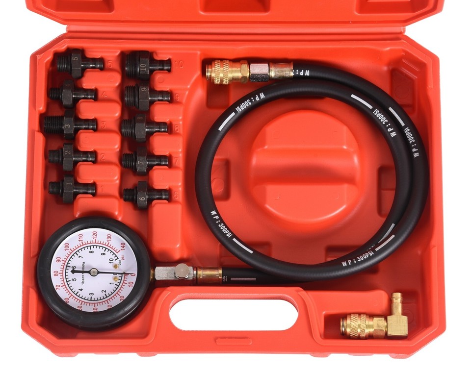 Engine Oil Pressure Tester Kit Oil Pressure Test Gauge Diagnostic ...