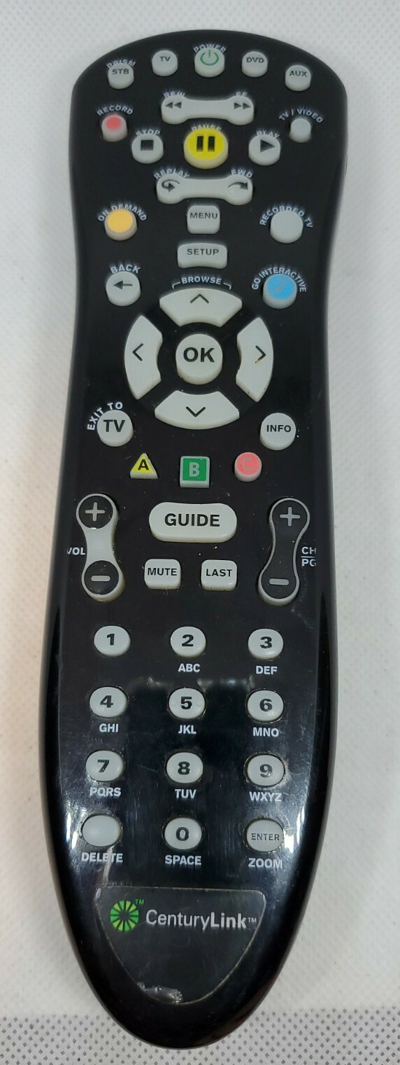 Century Link Prism TV MXv4 IR Infrared Remote Control URC-6250BC0 | eBay