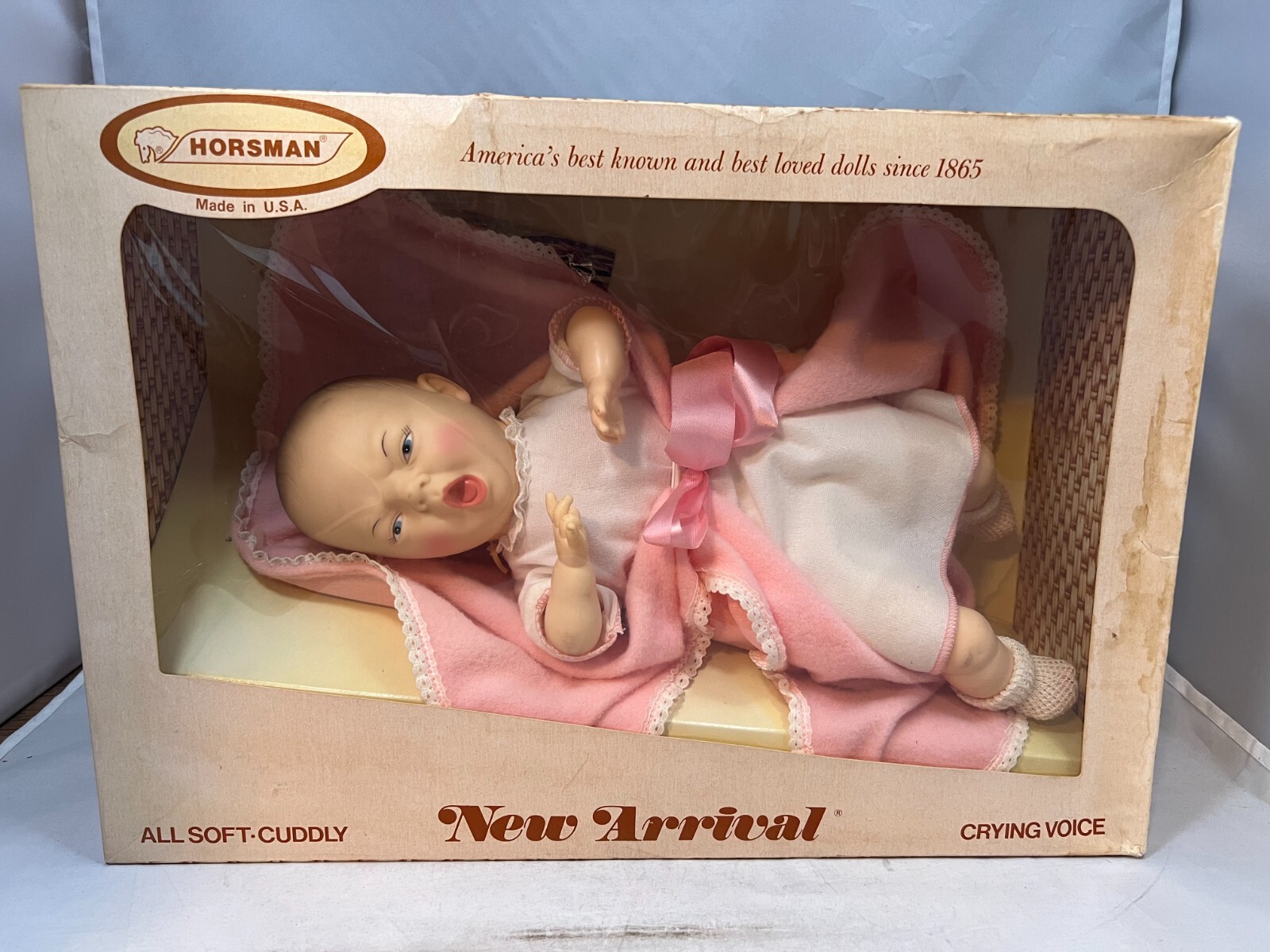 Vintage Horseman Horsman New Arrival Baby Doll with Crying Voice NEW IN ...