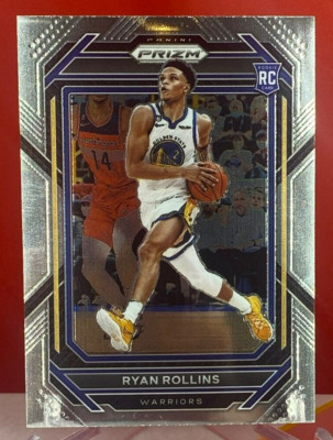 2022-23 Panini Prizm Ryan Rollins Silver Rookie RC Card #229 Warriors ...