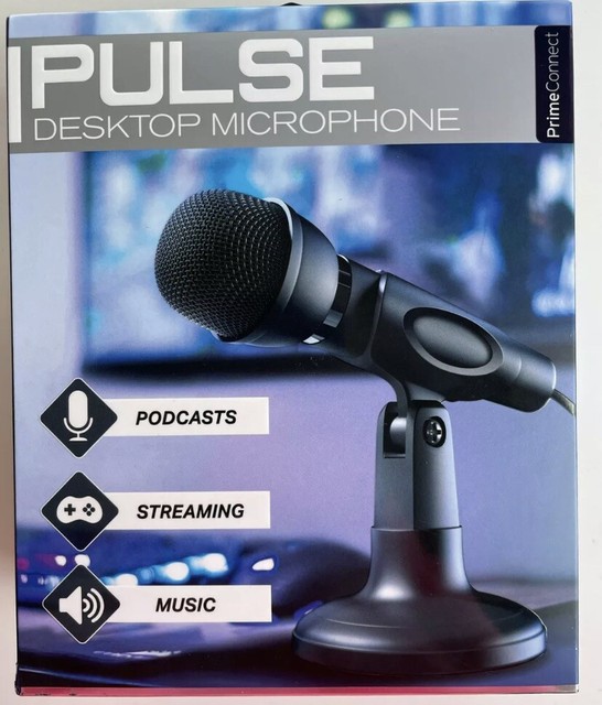 Pulse Desktop Microphone for Podcast Streaming Music 3ft Cable for sale ...