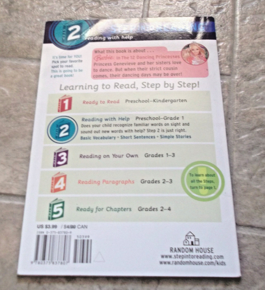 Barbie in the Twelve Dancing Princesses by T Redbank Step into Reading ...