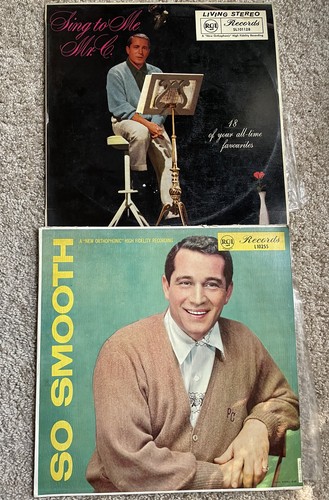 Vintage LP Vinyl Records X2 Perry Como- So Smooth, Sing To Me Mr C ...