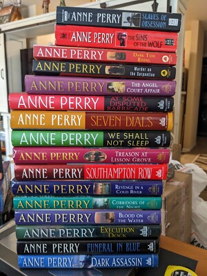 19 ANNE PERRY Books Lot of various Investigator Monk & Pitt etc 1st ...