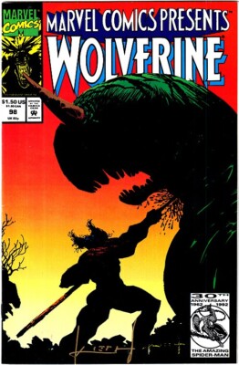 MARVEL COMICS PRESENTS #98 FN- Signed Sam Kieth 1992 Wolverine Ghost ...