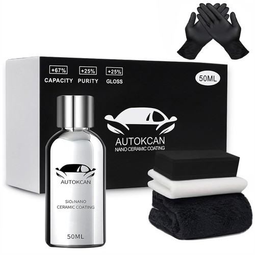10H Nano Ceramic Coating for Cars, 50ML High Gloss Anti-Scratch SiO2 ...