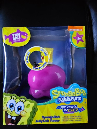Spongebob Jellyfish Racer Lights & Sound Nickelodeon Push N' Go Action ...