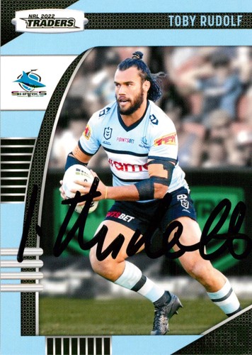 Signed 2022 CRONULLA SHARKS NRL Card TOBY RUDOLF | eBay