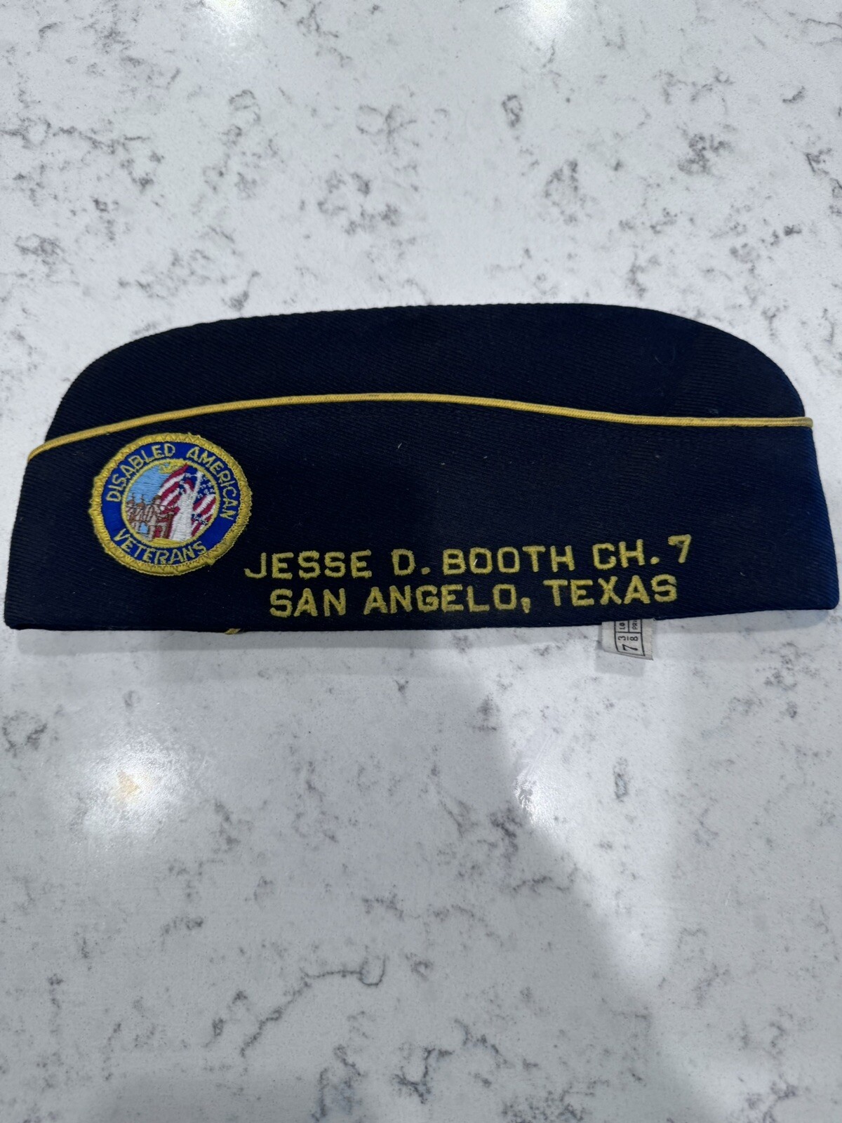 Vintage VFW Veterans of Foreign Wars Texas 3895 Garrison Hat Cap 7-3/8 ...