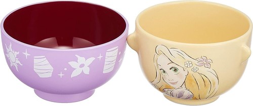 Disney Tangled Rapunzel Rice Bowl & Soup Bowl Set Mini Crayon Touch New ...