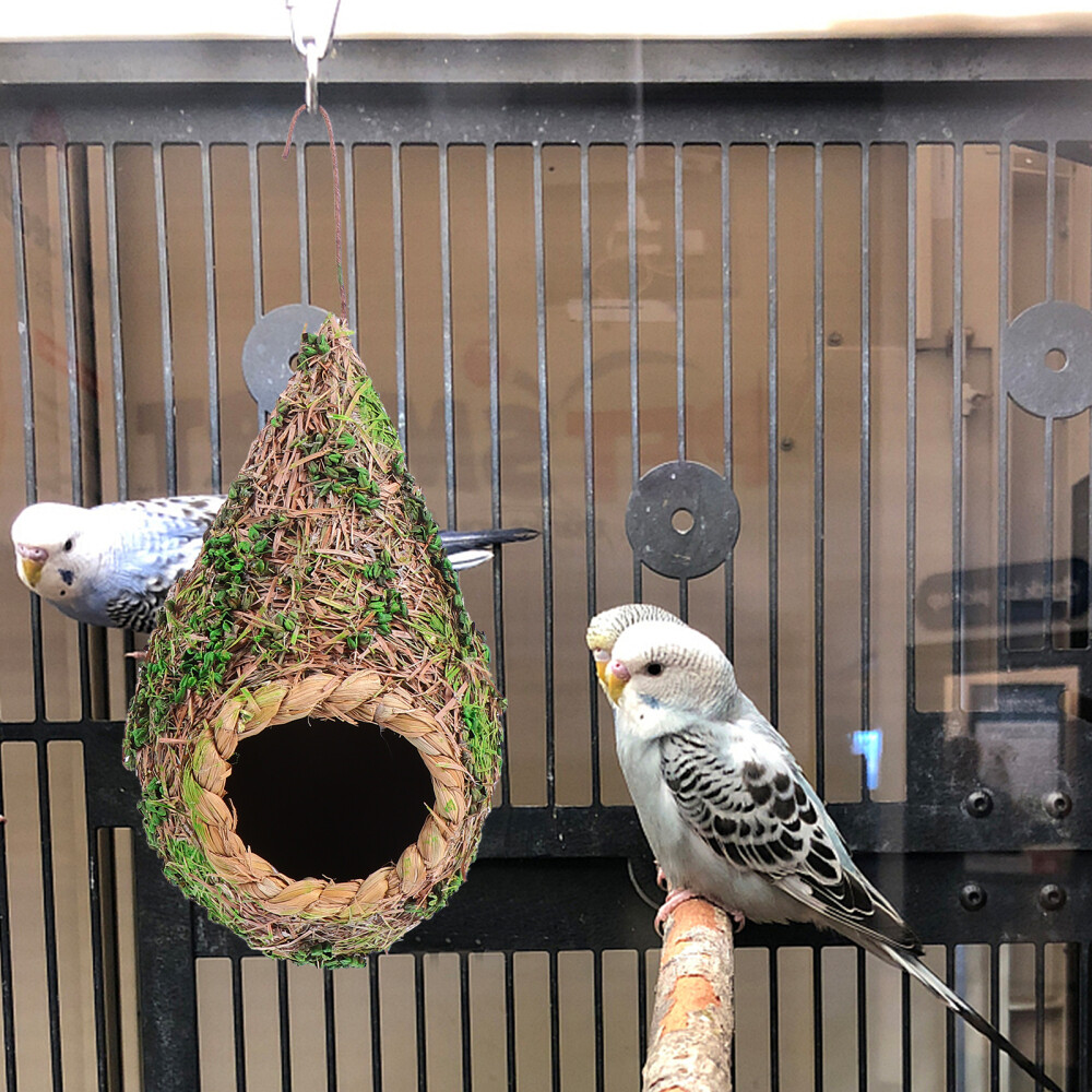 3 Pcs Simulation Straw Bird's Nest Grass Hanging Birdhouses Patio | eBay