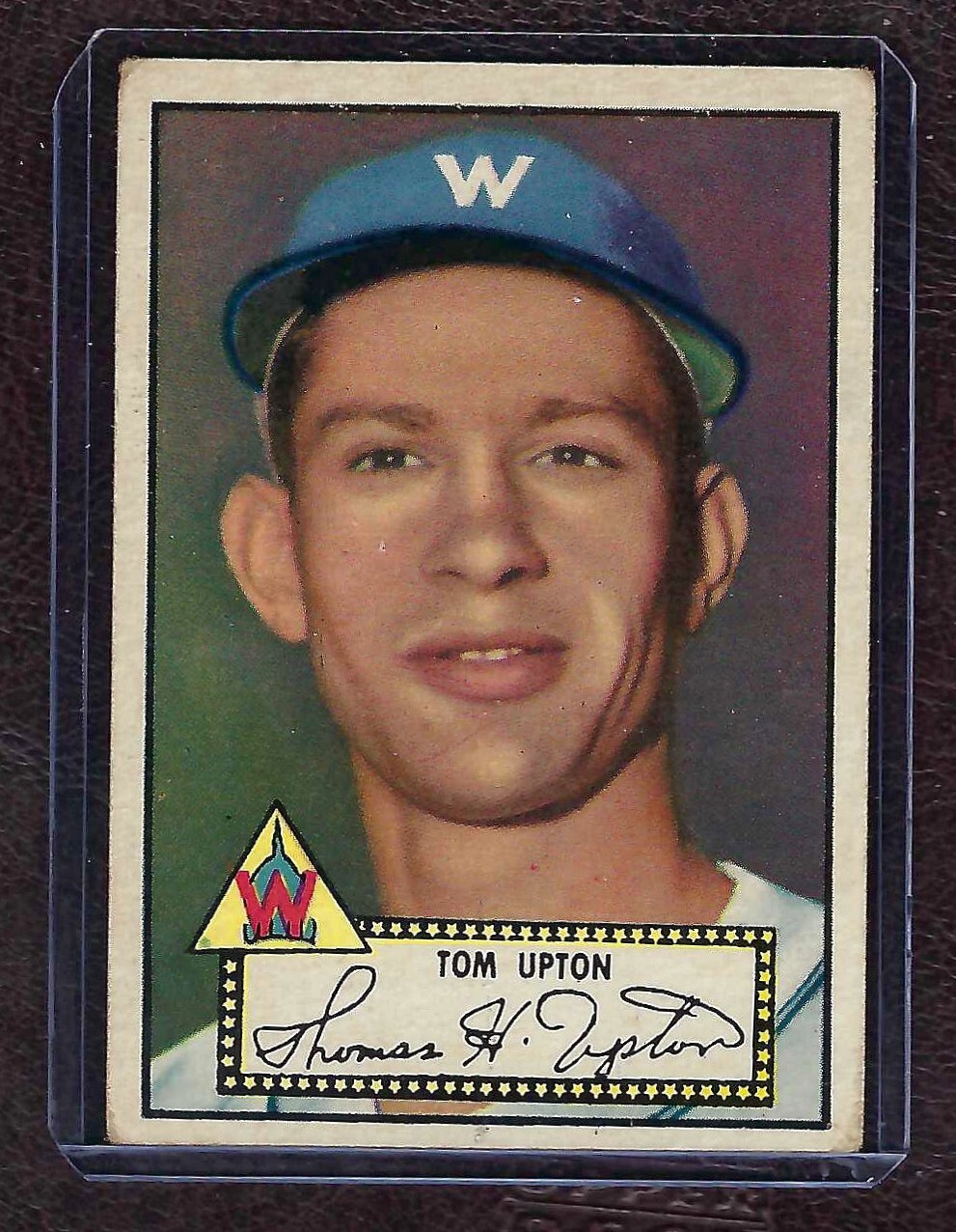 1952 Topps Baseball #71 Tom Upton, Washington Senators, Black Back, VG ...