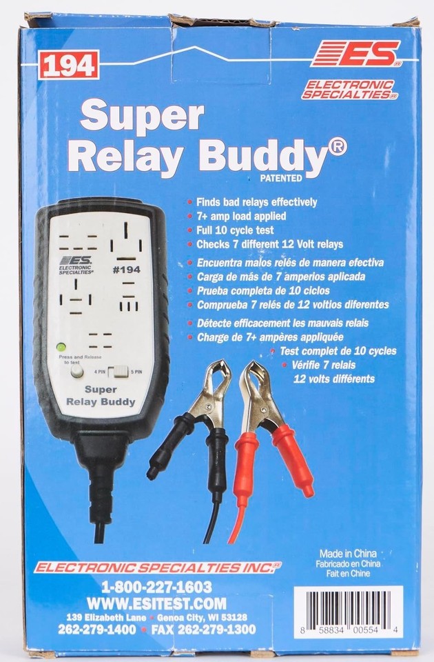 Electronic Specialties Super Relay Buddy Pro Tester With Case Like New ...