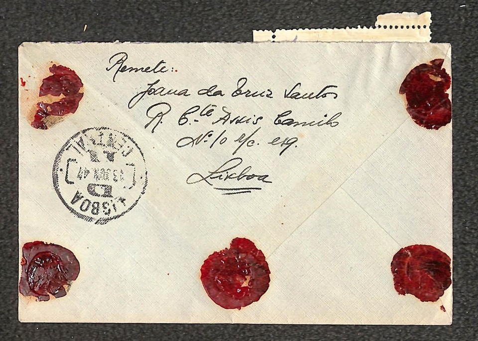 PORTUGAL 615 (x2) & 619 (x3) STAMPS LISBOA DIPLOMATIC REGISTERED COVER ...