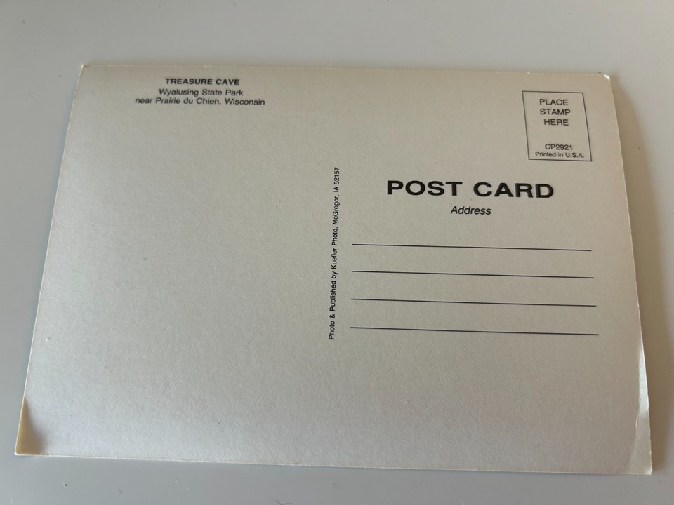 Wyalusing State Park Treasure Cave Prairie du Chien WI Continental ...