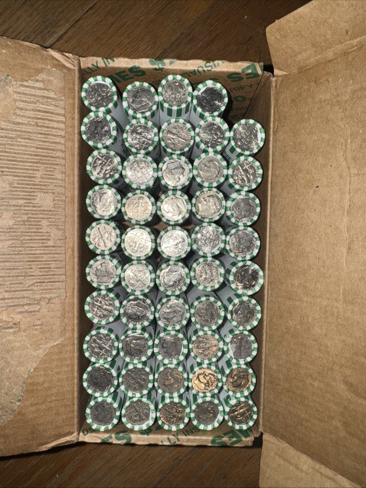 5 UNOPENED Bank Sealed Dime Rolls – $25 FV – UNSEARCHED – Teller ...