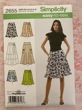 Simplicity 2655 Misses Skirt Sewing Pattern Size 8-16 Uncut 3 Lengths ...