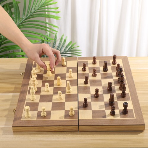 Wooden Chessmen Set Pieces Replacement Toys Interactive Game Pawns | eBay