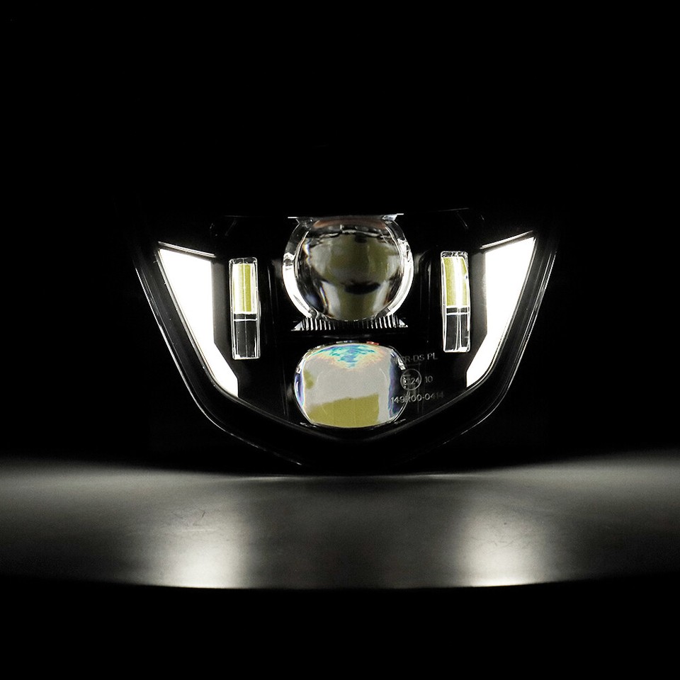 LED Headlight Hi/lLow DRL w/ Black Bazel For Yamaha WR450F WR250F 250 ...