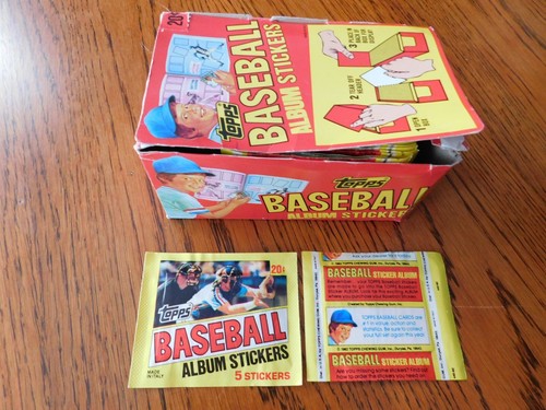Open Original Factory Box of 30 Sealed Packs 1982 Topps Baseball Album ...