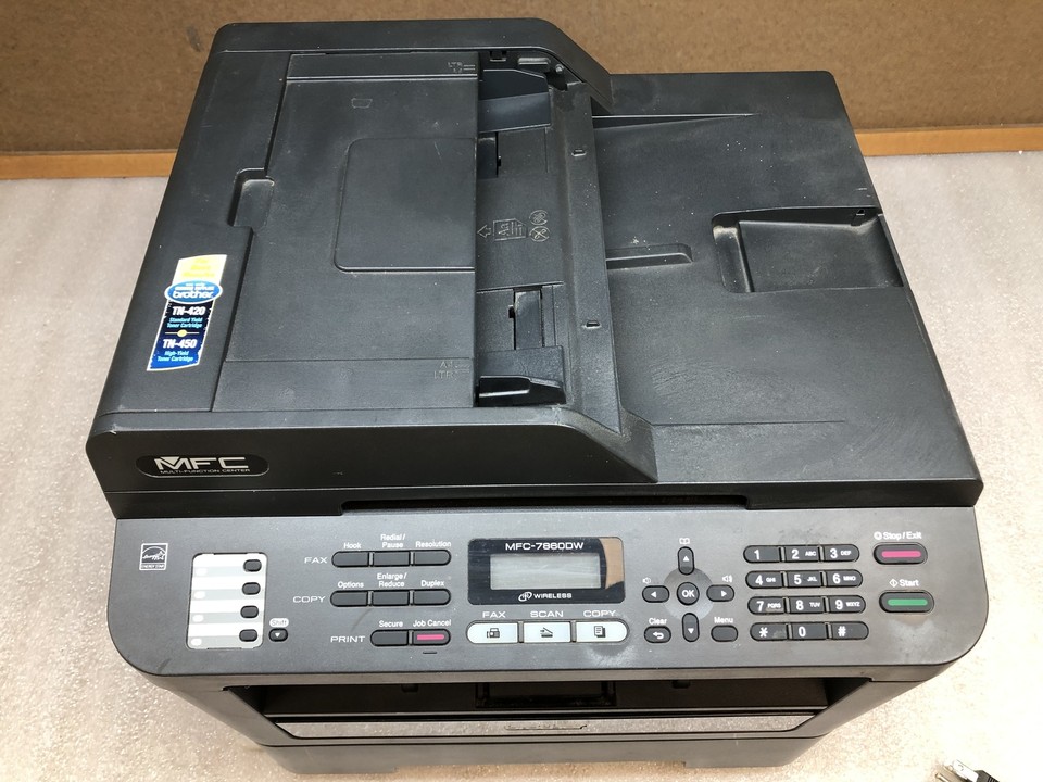 Brother MFC-7860DW All-In-One Mono Laser Printer 16k Pgs 100% Toner Low ...