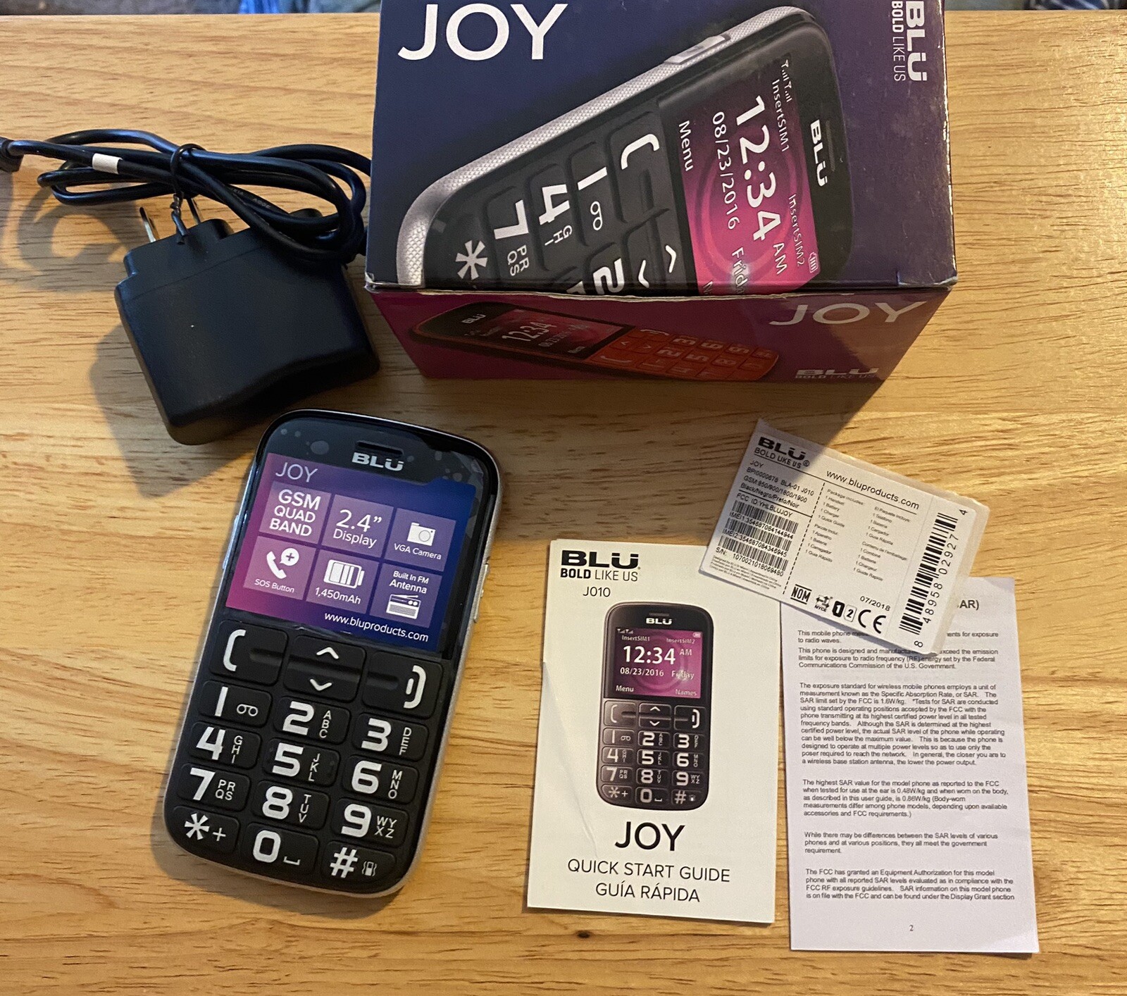 BLU Like Us Joy Unlocked Cellular Phone Black new in box! | eBay