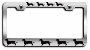 DACHSHUND Dogs Pets Steel License Plate Frame. CAN PERSONALIZE | eBay