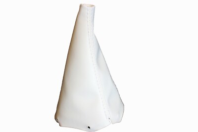 Fits 07-14 Mini Cooper R55 R56 R57 Leather Automatic Shift Boot White ...