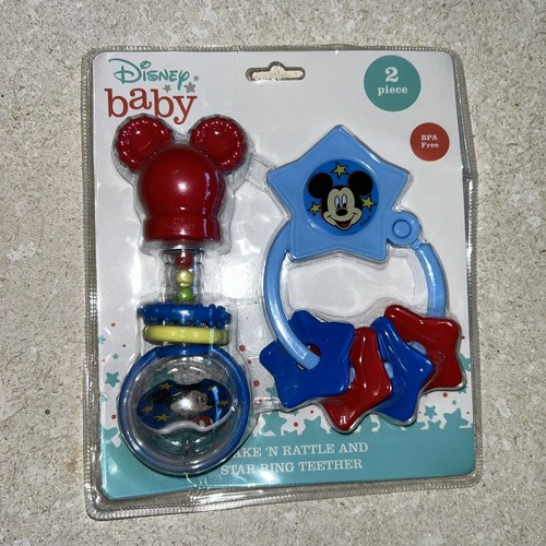 New Mickey Mouse Disney Baby Rattle Toy Set | eBay