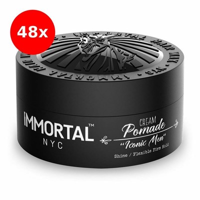 48x Immortal NYC Cream Pomade - "Iconic Men" 150ml - BARBER SALON | eBay