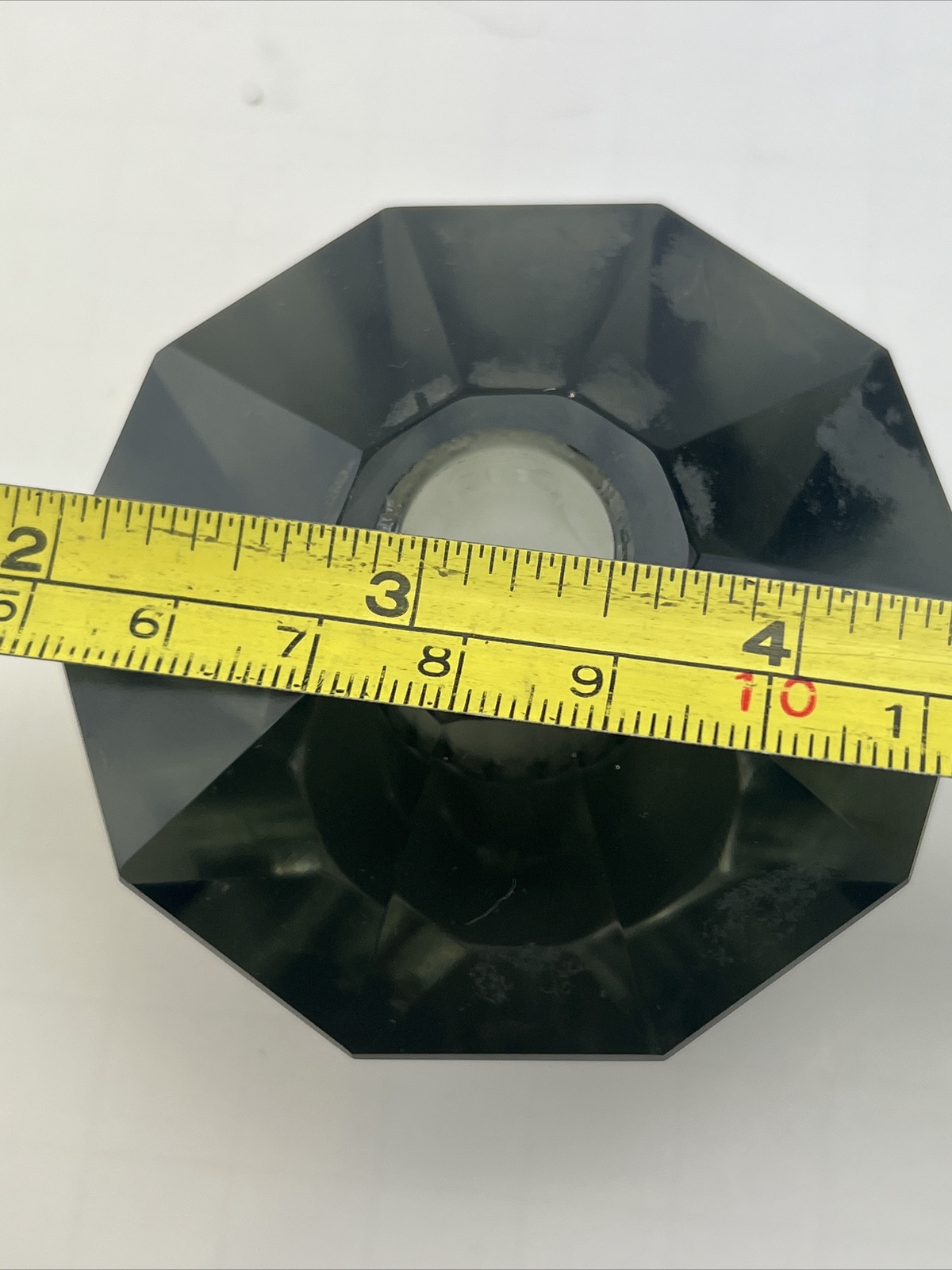 Vintage Dark Smoke Color Glass Table Lamp Parts Column Spacers | eBay