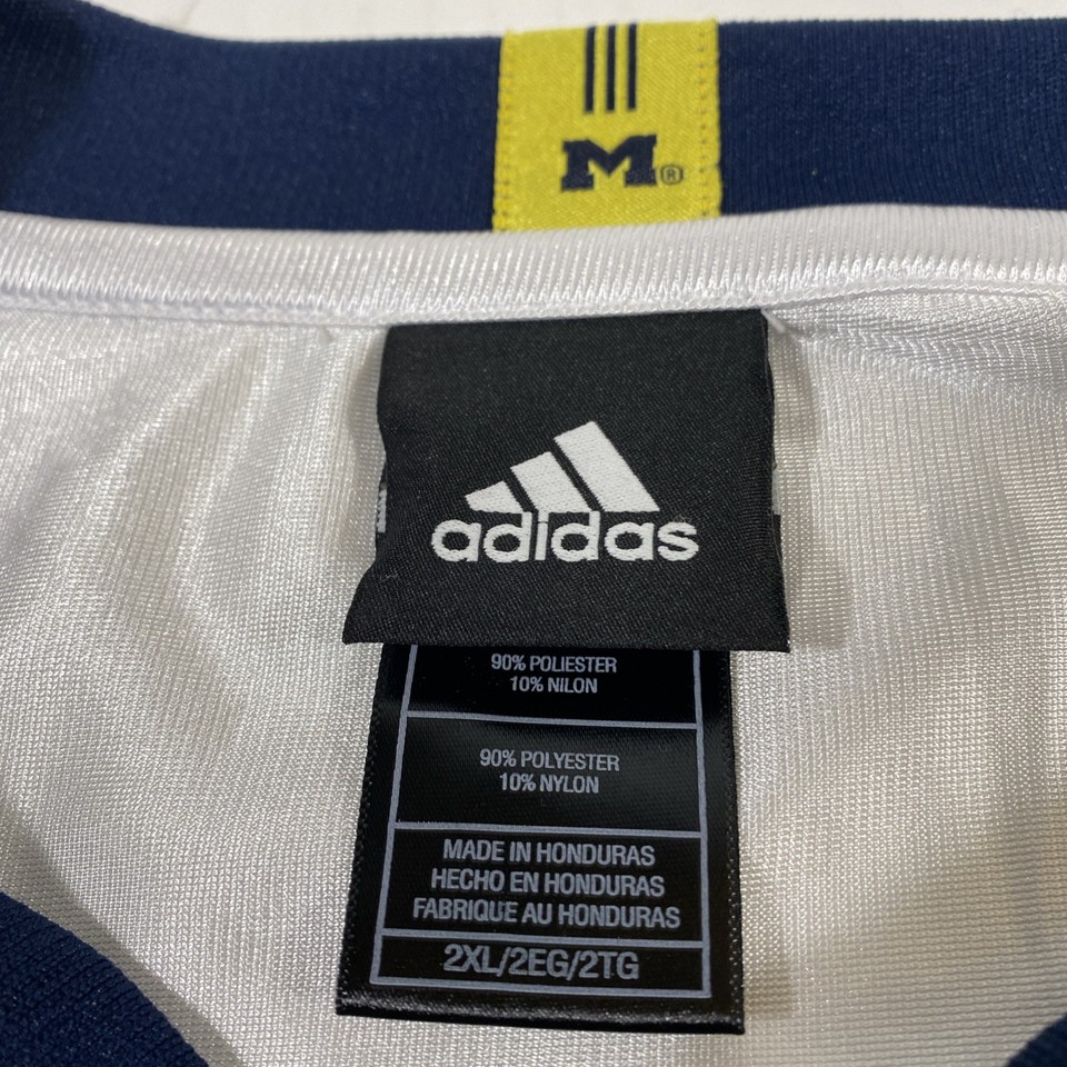 Vintage Adidas Michigan Wolverines #09 Football Jersey White Griffin ...