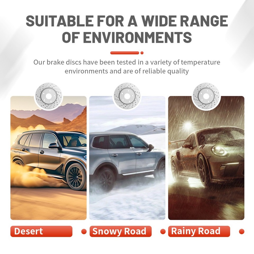 Front Drilled Brake Rotors+Ceramic Pads w/Clips for Chevy Camaro 2010 ...