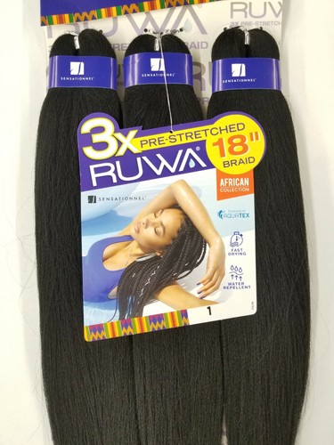 3X RUWA 18" Braid Sensationnel X-Pression Pre-Stretched Aquatex ...